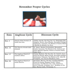 November Prayer Cycles - Christ Church