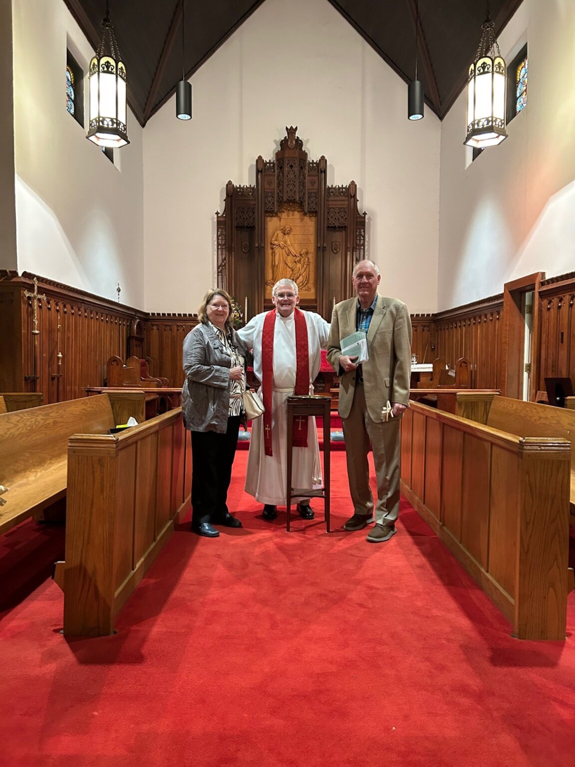 Fr. Greg with Karen and Dale Blankenship - Christ Church